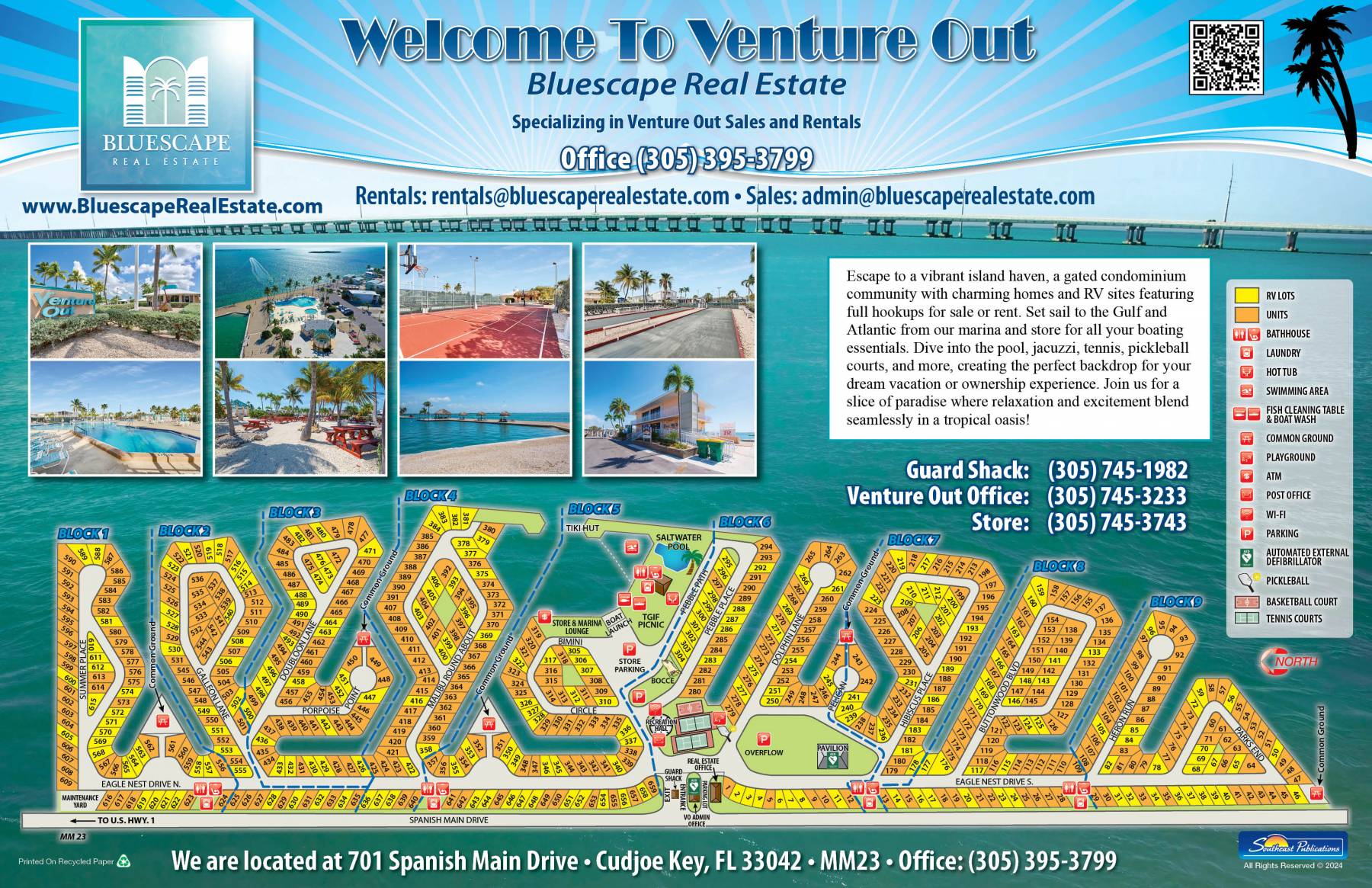 Venture Out on Cudjoe Key Community Map | Bluescape Vacation Rentals